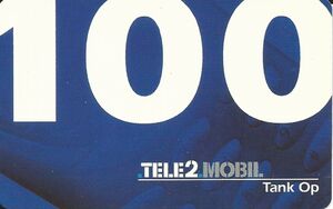 Phonecard: Tank Op - Big Number (Mobile Denmark, Denmark(Tele2 - Mobile ...