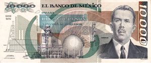 Banknote: 10,000 Pesos (Mexico(1985-1991 Issue) Wor:P-90a.1 💴