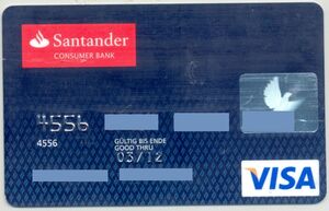 Bank Card: Santander (Santander Consumer Bank, Germany, Federal ...