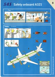 Safety Card: A321 (SAS Scandinavian Airlines, WorldwideCol:SAS-XN-0019