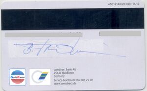 Bank Card: Comdirect (Comdirect Bank, Germany, Federal RepublicCol:DE ...
