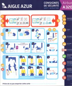 Safety Card: Airbus A320 (Aigle Azur, FranceCol:AAF-FR-0006
