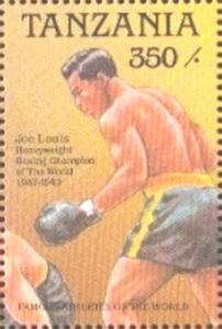 Stamp: Joe Louis, US, boxing (Tanzania(Athletes) Mi:TZ 563