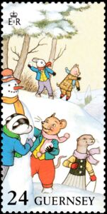 Stamp: Bill Badger, Willie Mouse, Reggie Rabbit, Podgy Pig (Guernsey ...