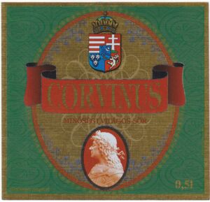 Drink Label: Corvinus (Soproni Sörgyár (Heineken), HungaryCol:HU-BEER ...