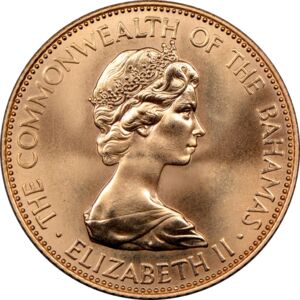 Coin: 50 Dollars (Independence 1973) (Bahamas(1973 - Gold series) WCC:km48