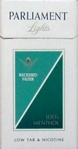 Cigarette Pack: Parliament Lights Menthol (JapanCol:JP-CT-0086