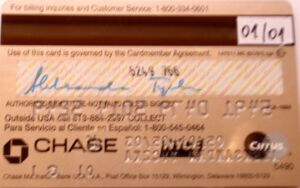 Bank Card: Chase Platinum (Chase Manhattan Bank USA, N.A., United ...
