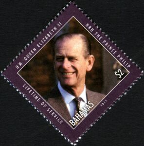Stamp: Prince Philip (Bahamas) (Lifetime of Service - Queen Elizabeth ...