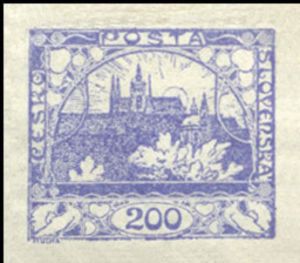 Stamp: Prague Castle (Czechoslovakia(Hradčany at Prague) Mi:CS 9a,Sn:CS ...
