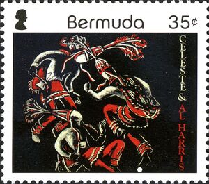 Stamp: Celeste & Harris (Bermuda) (Local Musicians) Mi:BM 946,Sn:BM 951 ...