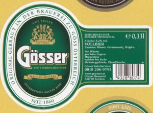 Drink Label: Gösser (Gösser Brauerei, AustriaCol:AT-BEER-005180