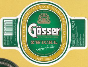 Drink Label: Gösser Zwickl (Gösser Brauerei, AustriaCol:AT-BEER-005202