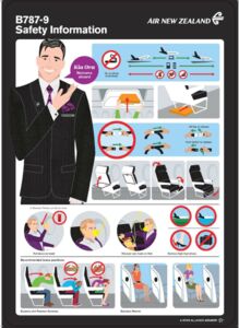Safety Card: B787-9 (Air New Zealand, New ZealandCol:ANZ-NZ-0007