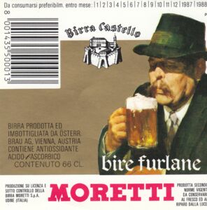 Drink Label: Moretti (Brau Union Österreich AG, AustriaCol:AT-BEER-005365