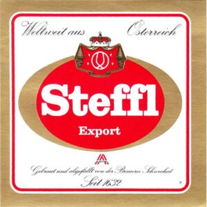 Drink Label: Steffl Export (Brau Union Österreich AG, AustriaCol:AT ...