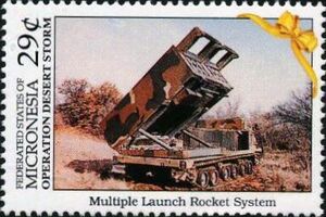 Stamp: Multiple launch rocket system (Micronesia, Federated States of ...