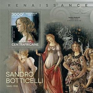 Марка: Paintings by Sandro Botticelli, 1445-1510 (Центрально ...