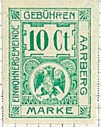 Stamp: Aarberg (Switzerland: Revenue Stamps) (Revenue - Aarberg) Col:CH ...
