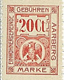 Stamp: Aarberg (Switzerland: Revenue Stamps(Revenue - Aarberg) Col:CH ...