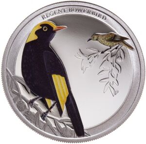 Coin: 50 Cents (Birds of Australia - Regent Bowerbird) (Australia ...