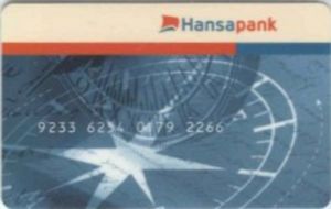 Bank Card: Temporary card (Hansapank, EstoniaCol:EE-GM-0025