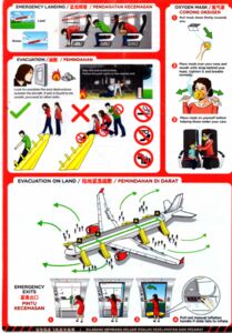 Safety Card: A330-300 (Air Asia X, MalaysiaCol:XAX-MY-0003