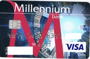 Bank Card: Millennium Visa (Millennium Bank, PolandCol:PL-VI-0420.01