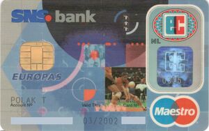 Bank Card: SNS Bank ec-02-98 (SNS Bank, NetherlandsCol:NL-MS-0043.01