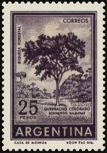 Stamp: Red Quebracho - (Schinopsis balansae) (Argentina(Personalities ...