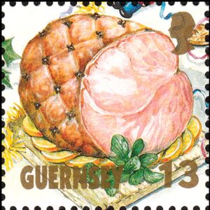 Stamp: Ham (Guernsey(Christmas 1992: Seasonal Fayre) Mi:GG 588,Sn:GG ...