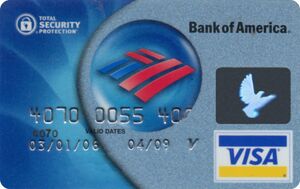 Bank Card: Bank of America Blue Visa (Bank of America, United States of ...