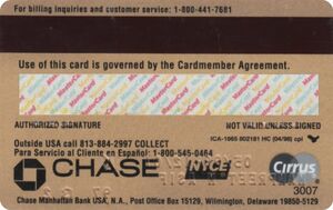 Bank Card: Chase Gold MC (JPMorgan Chase Bank, United States of ...