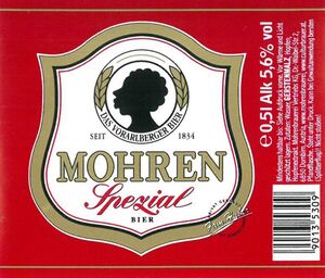 Drink Label: MOHREN, Spezial (Mohrenbrauerei August Huber Dornbirn ...