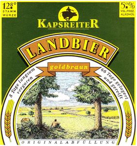 Drink Label: Kapsreiter Landbier Goldbraun (Brauerei Kapsreiter GmbH ...