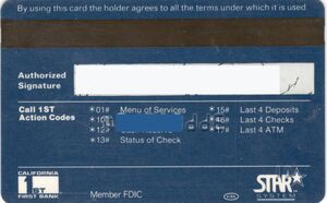 Bank Card: California First Bank-Ultimate (CALIFORNIA FIRST BANK ...