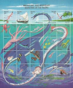 Stamp: Prehistoric Animals and Legendary Sea Life (Palau(Prehistoric ...