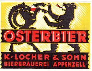 Drink Label: Appenzeller Osterbier (Brauerei Locher AG, SwitzerlandCol ...