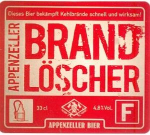 Drink Label: Appenzeller Brand Löscher (Brauerei Locher AG ...