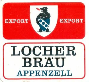 Drink Label: Appenzeller Locher Bräu Export (Brauerei Locher AG ...