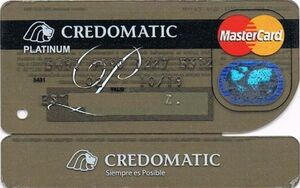 Bank Card: Credomatic (Credomatic, Costa RicaCol:CR-MC-0006