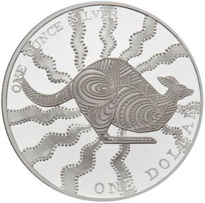 Münze: 1 Dollar (Aboriginal-style kangaroo) (Australien(Anlagemünzen ...