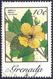 Stamp: Hibiscus (Hibiscus rosa-sinensis) (Grenada(Island Flowers) Mi:GD ...