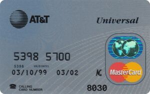 Bank Card: Citibank AT&T Universal (Citibank, United States of ...