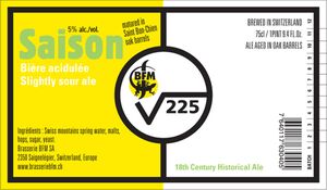 Drink Label: Saison (Brasserie BFM SA, SwitzerlandCol:CH-BEER-000619