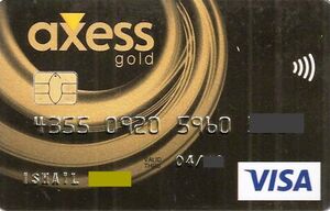 Bank Card: Axess (Akbank T.A.Ş., Türkiye (Turkey)Col:TR-VI-0401