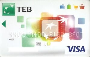Bank Card: Teb (Turk Ekonomi Bankasi, Türkiye (Turkey)Col:TR-VI-0355.02