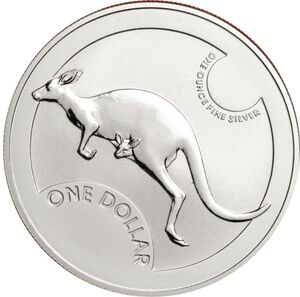 Coin: 1 Dollar (Kangaroo) (Australia(Bullion - Australian Kangaroo) Col ...
