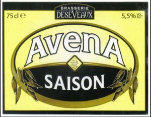 Drink Label: Avena Saison (Brasserie Desevaux, BelgiumCol:BE-BEER-026597