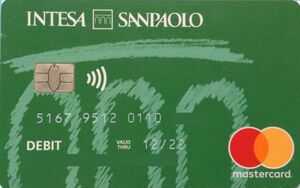 Bank Card: Intesa San Paolo Green (Banca Intesa, ItalyCol:IT-MC-0060